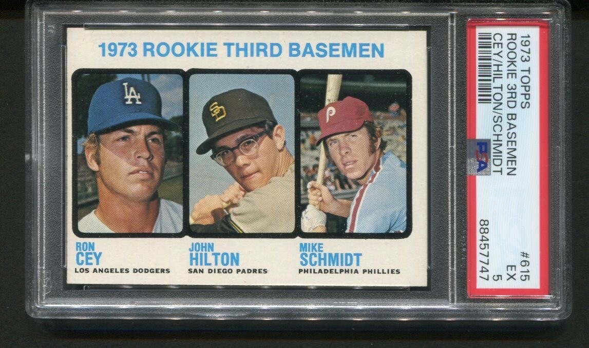 1973 Topps Mike Schmidt Rookie Philadelphia Phillies #615 PSA 5 | eBay