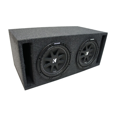 Universal Car Stereo Slotted S Port Dual 15" Kicker Comp C15 Sub Box ...