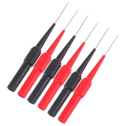 6pcs Test Pin Wire Probe Test Probes& Wire Piercing Probes Multimeter ...