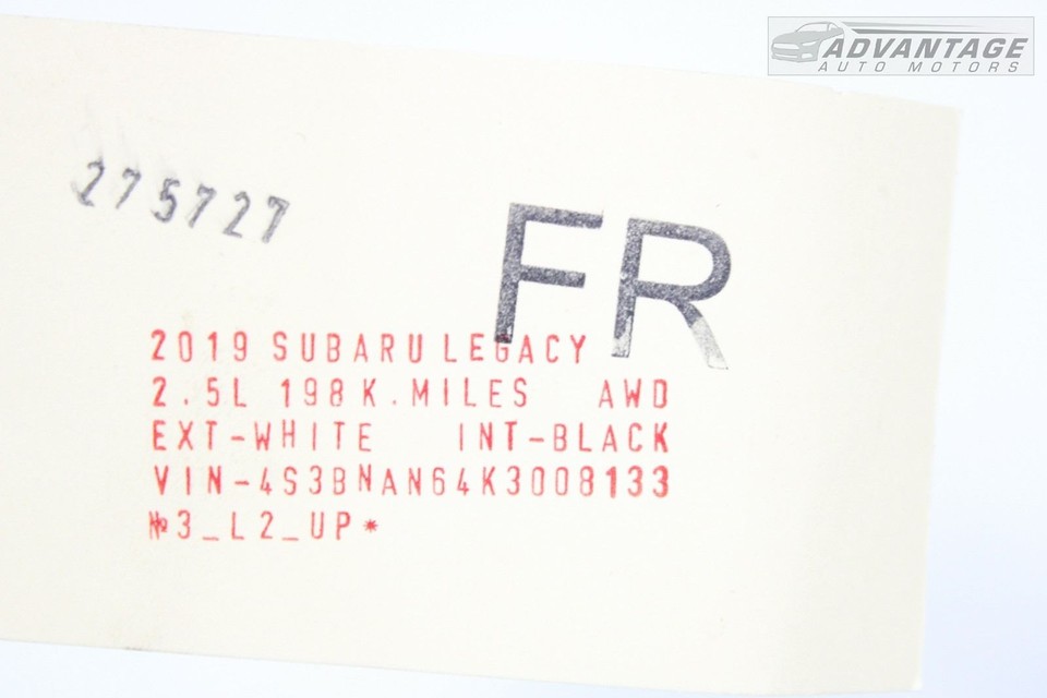 2015-2023 SUBARU LEGACY FRONT RIGHT DOOR LOCK SMART KEYLESS ENTRY ...