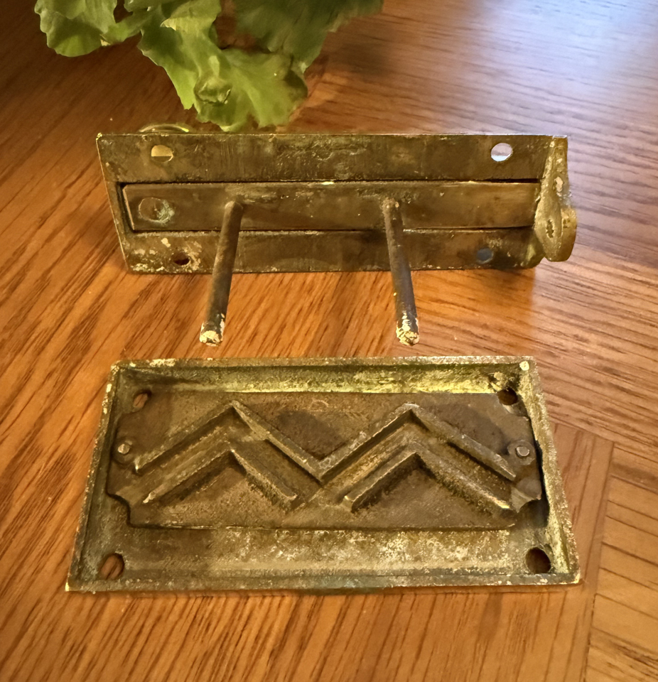 Antique Brass WC Toilet Lock & Vacant/Engaged Indicator – Complete Set ...