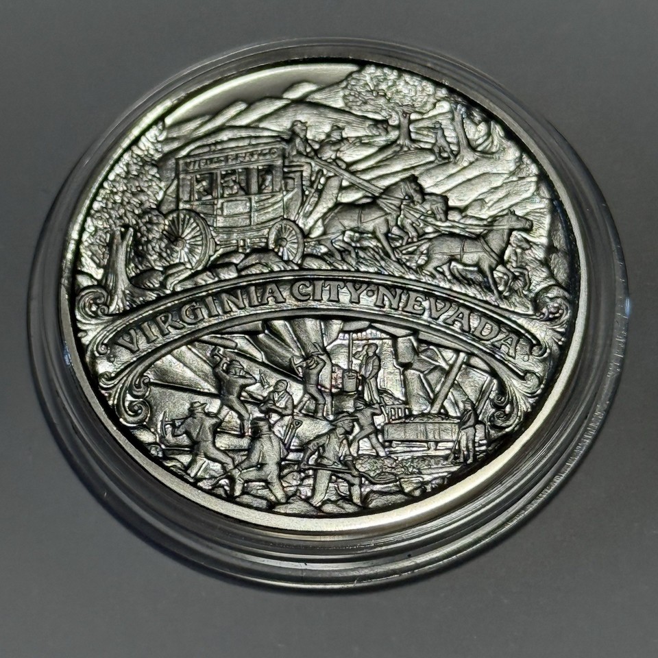 Comstock Virginia City Nevada Commemorative Rare Coin 1 Troy Oz .999 ...