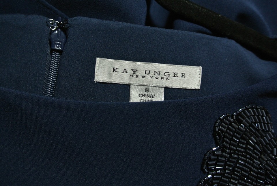 NEW, Kay Unger ALEXANDRIA GOWN in Navy Size 6 #LD0115 | eBay