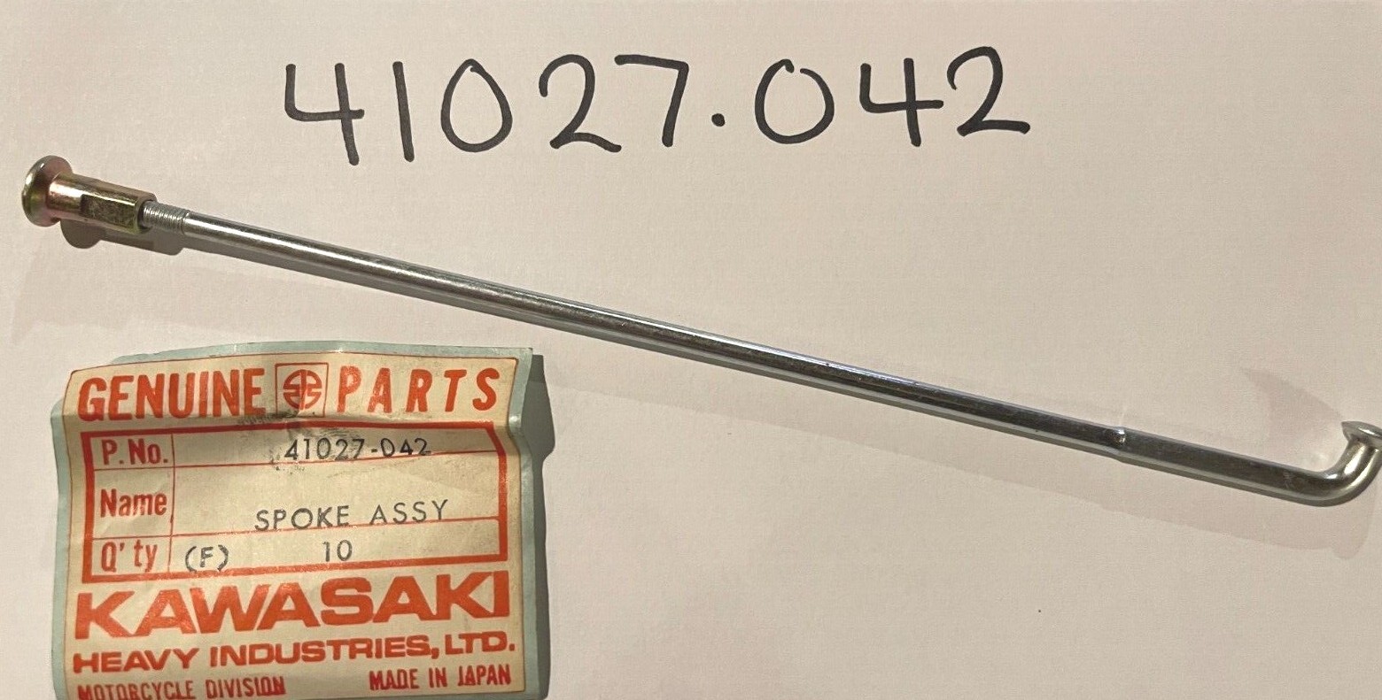 ***NOS KAWASAKI 41027-042 SPOKE-ASY,FR INNER | eBay