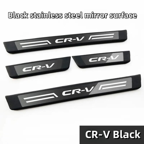 4PCS Black Car Door Scuff Sill Cover Panel Step Protector For Mazda ...