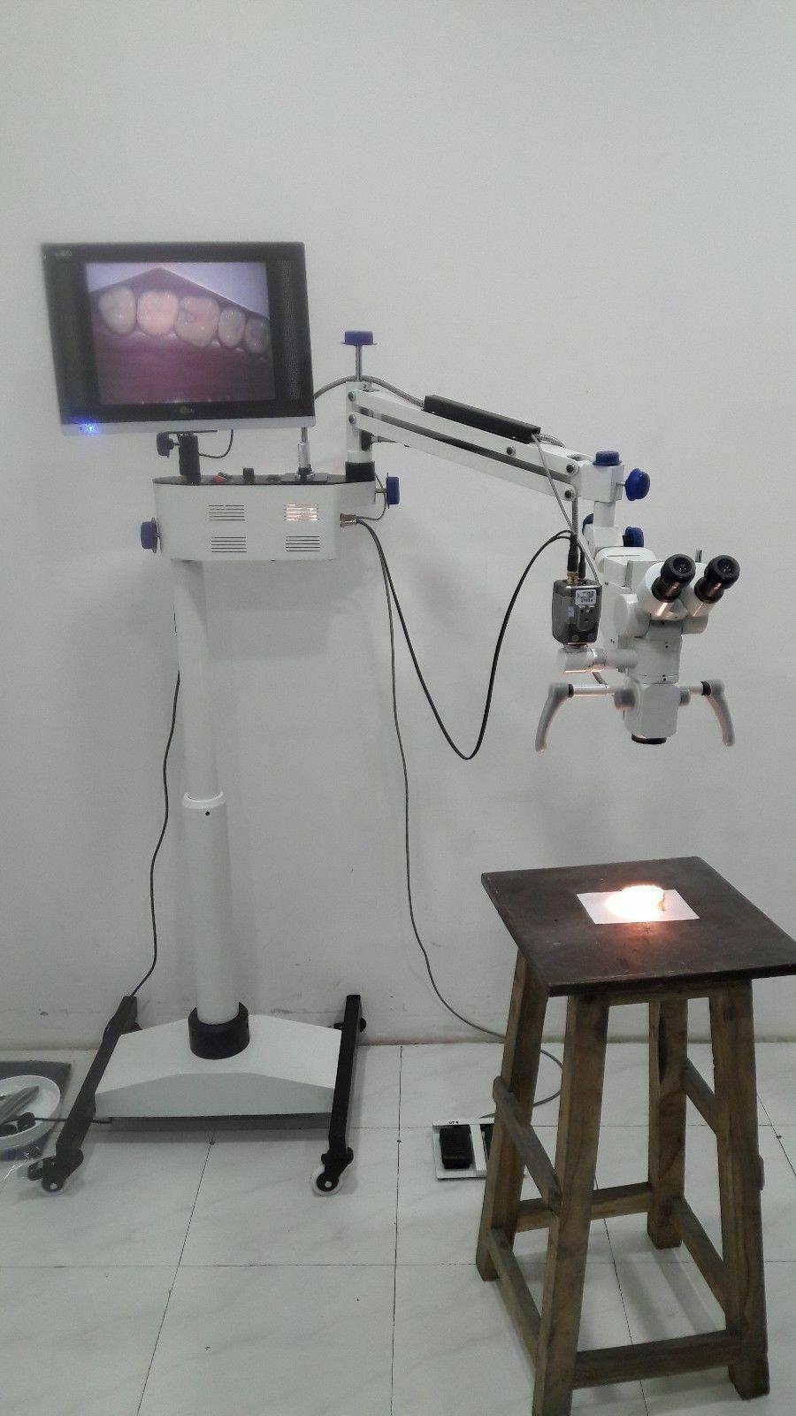 5 Step Magnification - Dental Microscope with Accessories -SILVER- FREE ...
