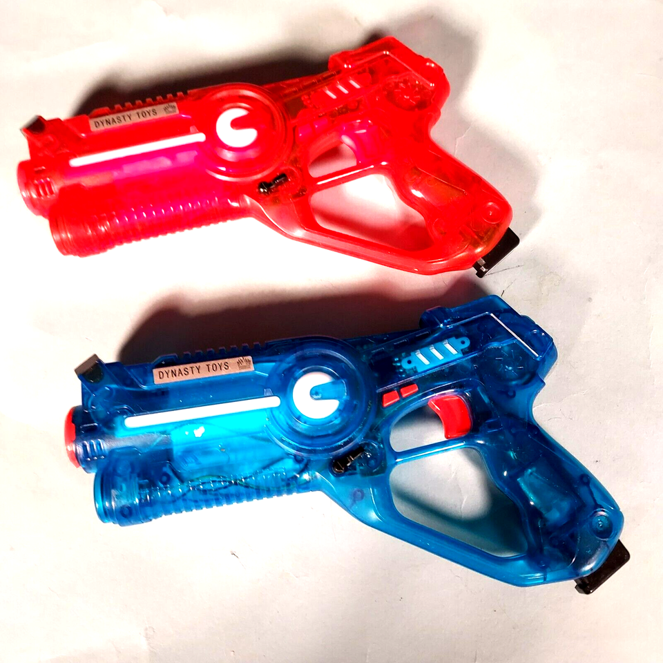 Laser Tag Toy Laser Guns (2) Red & Blue With Lights & Sounds Dynasty ...
