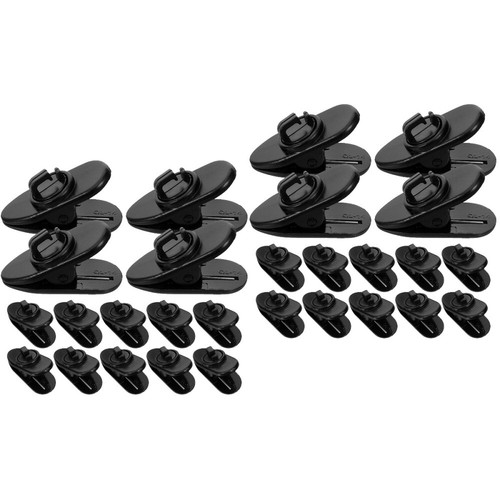 60 Pcs Lapel Mic Clips Plastic Small Wire Clips Plastic Microphone Cord ...