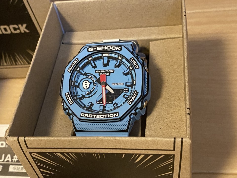 Casio G-SHOCK GA-2100MNG-7AJR White GA-2100MNG-2AJR Blue 2set Watch ...