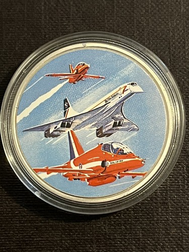 The Red Arrows RAF Aerobatic Team Display Season Silver Plated Coin ...