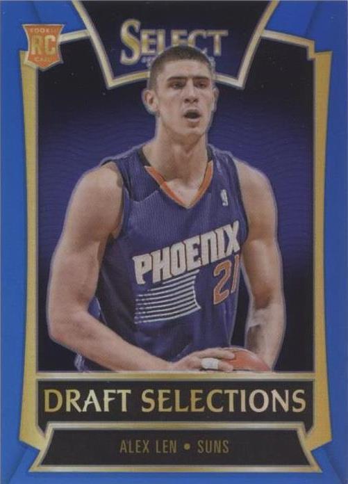2013-14 Panini Select - Draft Selections Alex Len #5 Blue Prizm /49 (RC ...