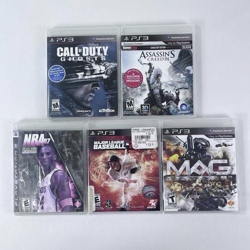 Sony Playstation 3 Bundle Lot of 5 PS3 Video Games CIB Complete With ...