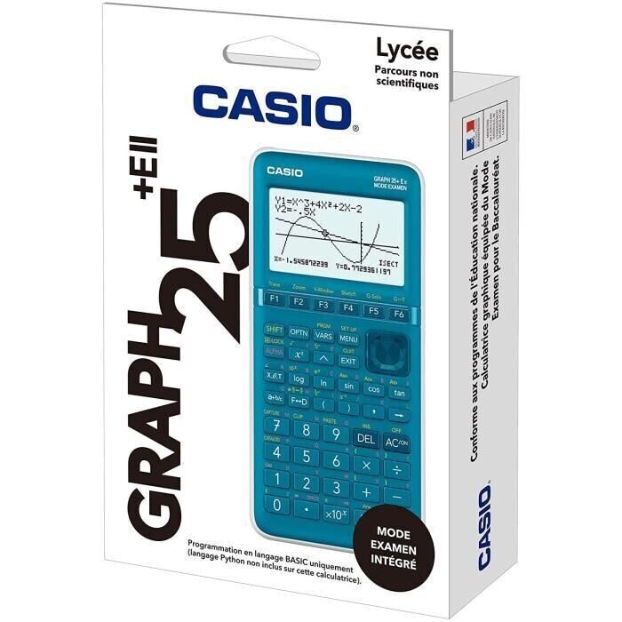 Casio Graph 25+E II Calculatrice Scientifique - Bleue | Achetez sur eBay
