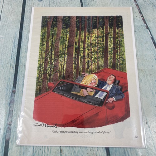 1996 Sexy Adult Cartoon Carjacking Vintage Print Ad/Poster Pinup Art ...