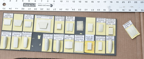 Competition Resins Model Hood Scoops Parts Display - Mopar Pro Stock ...