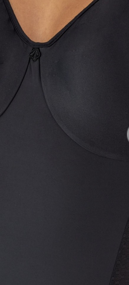 0-005 Women's BALI DF1009 Comfort Body Shaper Built-in Minimizer Black ...