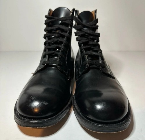 Sanders Mens Black Leather Dress Boots Metal Heel Made In England Size ...