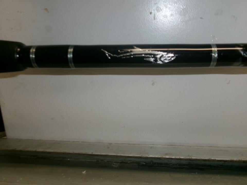 New, custom built, 7'6", 20-40 lb. spinning rod w/hand-woven Tarpon ...