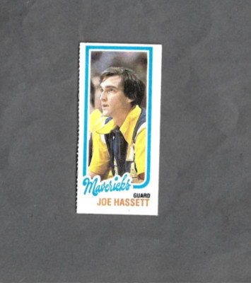 Joe Hassett RC Dallas Mavericks 1980-81 Topps #66 Seperated Free ...