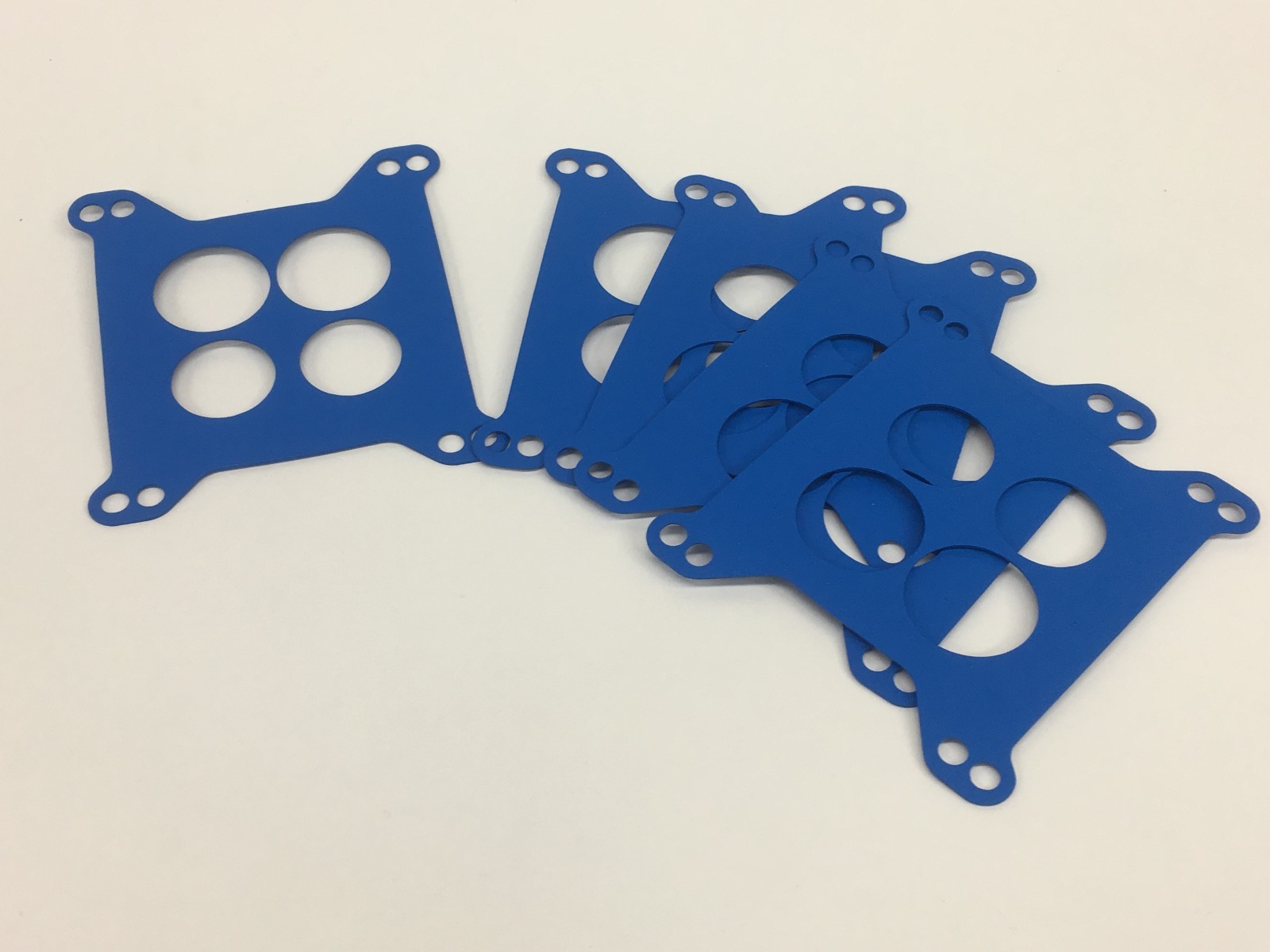 10 HOLLEY SPREADBORE CARTER AFB EDELBROCK 4 HOLE FLANGE GASKET BLUE NO ...