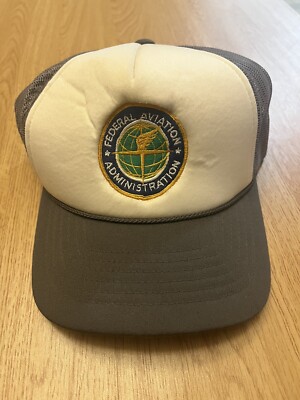Federal Aviation Administration Vintage Patch Mesh Rope Trucker ...