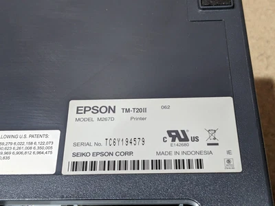 Epson TM-T20II M267D POS Thermal Receipt | Grelly USA