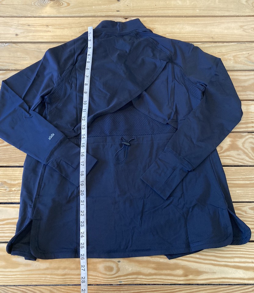 Zuda NWOT Women’s Open front Athletic cardigan jacket size 2XS Black C2 ...