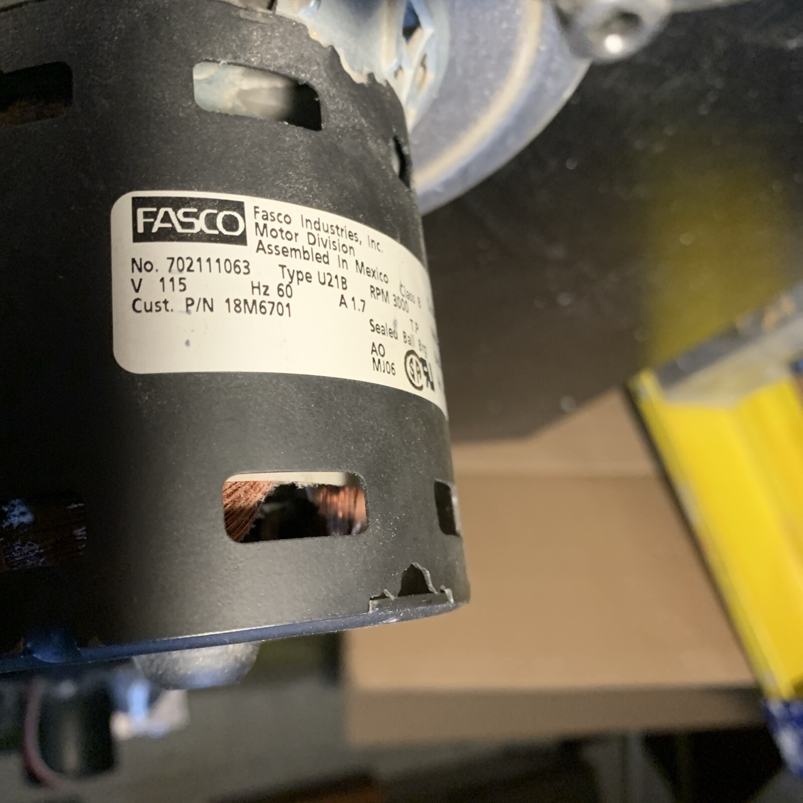 Inducer Motor Fasco 7021111063 | eBay