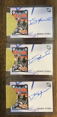 2007 DC LEGACY DENNY O'NEIL AUTOGRAPH CARD CASE TOPPER INCENTIVE ...