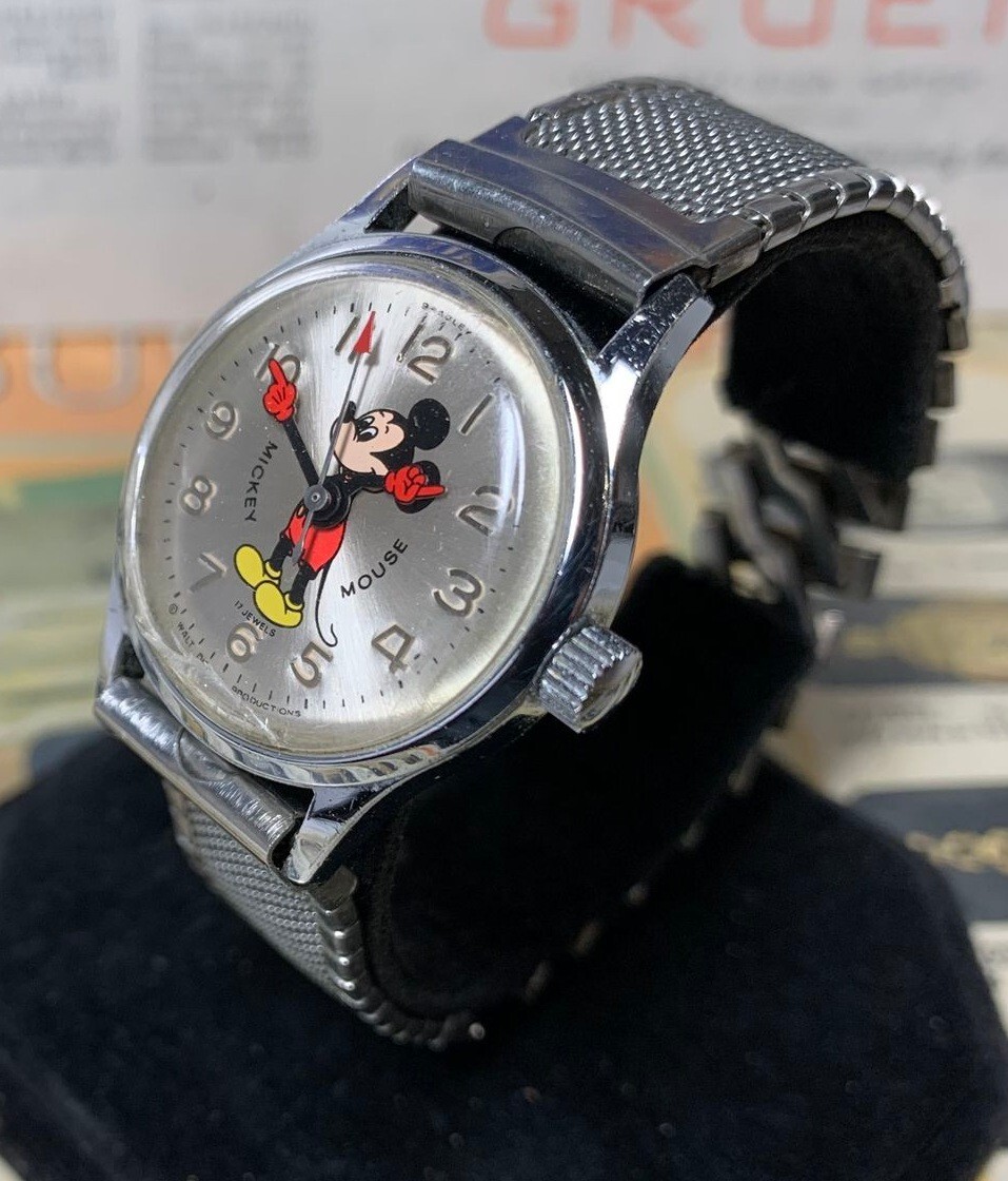 HTF Early 1970s Elgin Bradley 17 Jewels Swiss MICKEY … - Gem