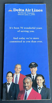 Delta Airlines Timetable Effective June 1, 1999 | eBay