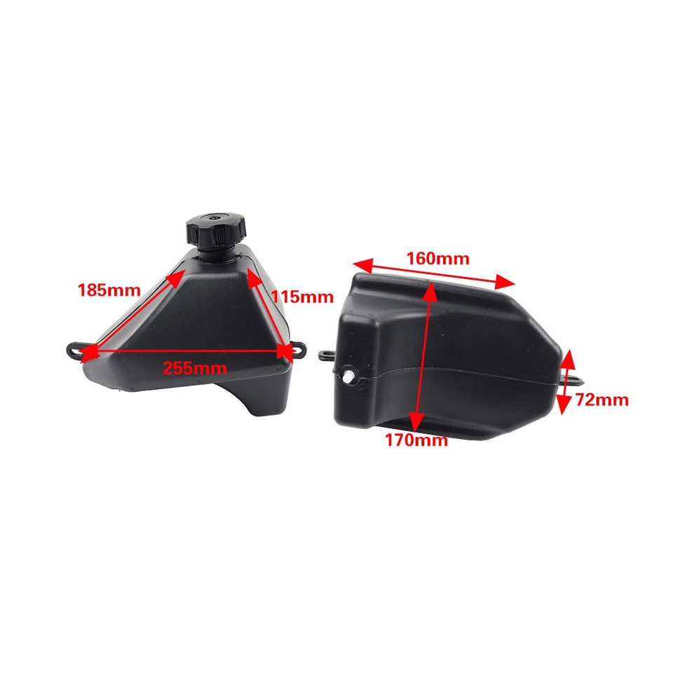Gas Fuel Petrol Tank Plastic for 50cc 70cc 90cc 110cc 125cc Chinese ATV ...