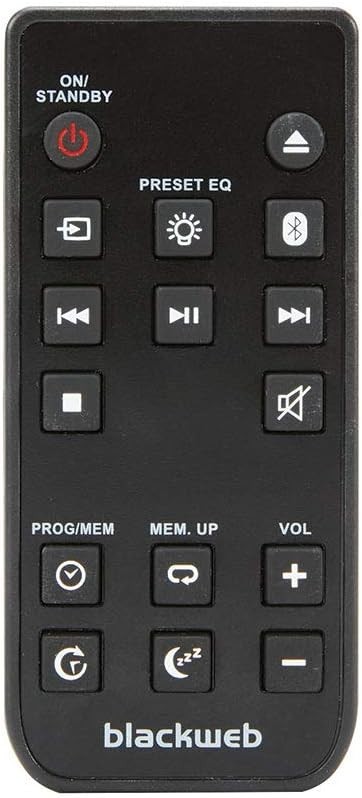 BlackWeb BWA17AA005: Bluetooth CD Stereo System, 100W - Black | eBay