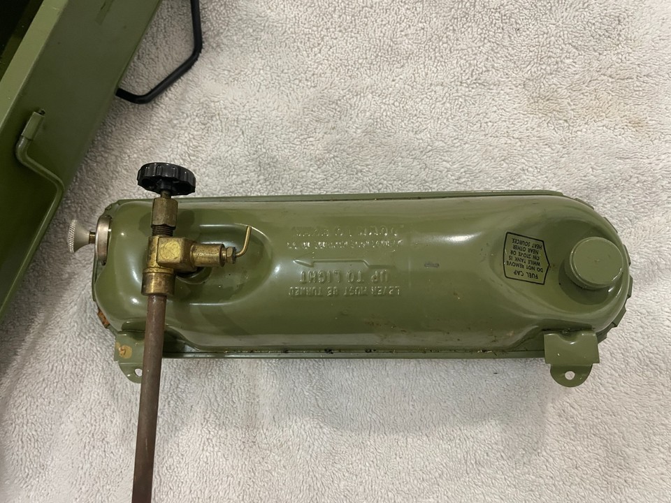 Vintage Sears Coleman 2 Burner Gas Camp Stove Model 476 72244 Green | eBay