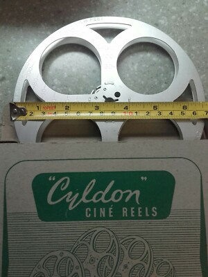 Vintage Cyldon Cine Reel Empty Aluminium Reel With Original Box vgc ...