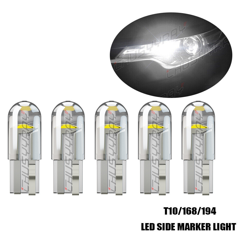 5pcs Side Marker Light T10 Bulbs White Lamp For 2016-2020 Honda Civic ...