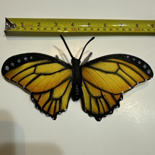 Monarch Butterfly Large Rubber Insect Figure Toy Decoration 8” | eBay