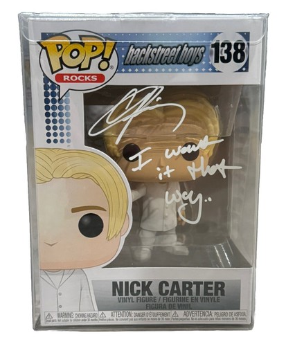 Nick Carter Backstreet Boys Autographed And Inscribed Funko Pop | eBay