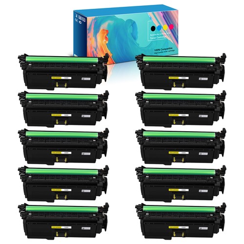 10PK Yellow CE262A 647A Toner for HP Color LaserJet CP4025 CP4025N ...