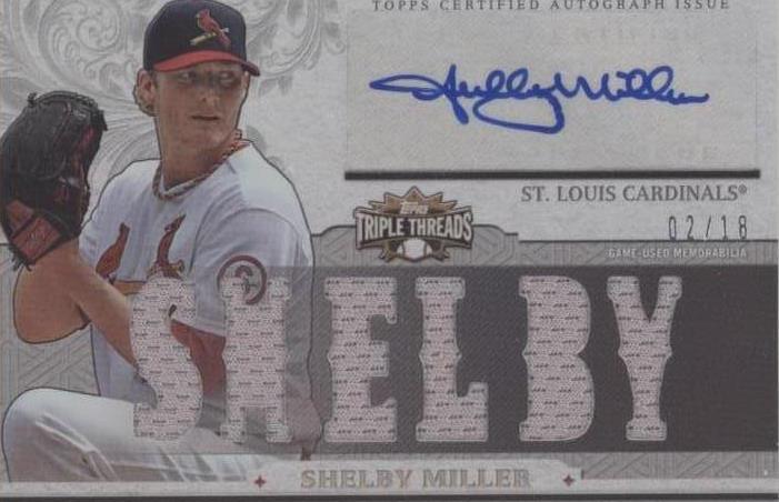 2014 Topps Triple Threads - Autograph Relics Shelby Miller #TTAR-SM2 ...