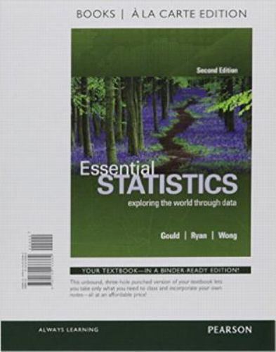 Essential Statistics, Books a la Carte Edition Plus Mylab Statistics ...