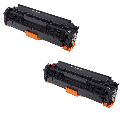 2 x Compatible NON-OEM 305X CE410X Black Toner Cartridge For HP M451nw ...