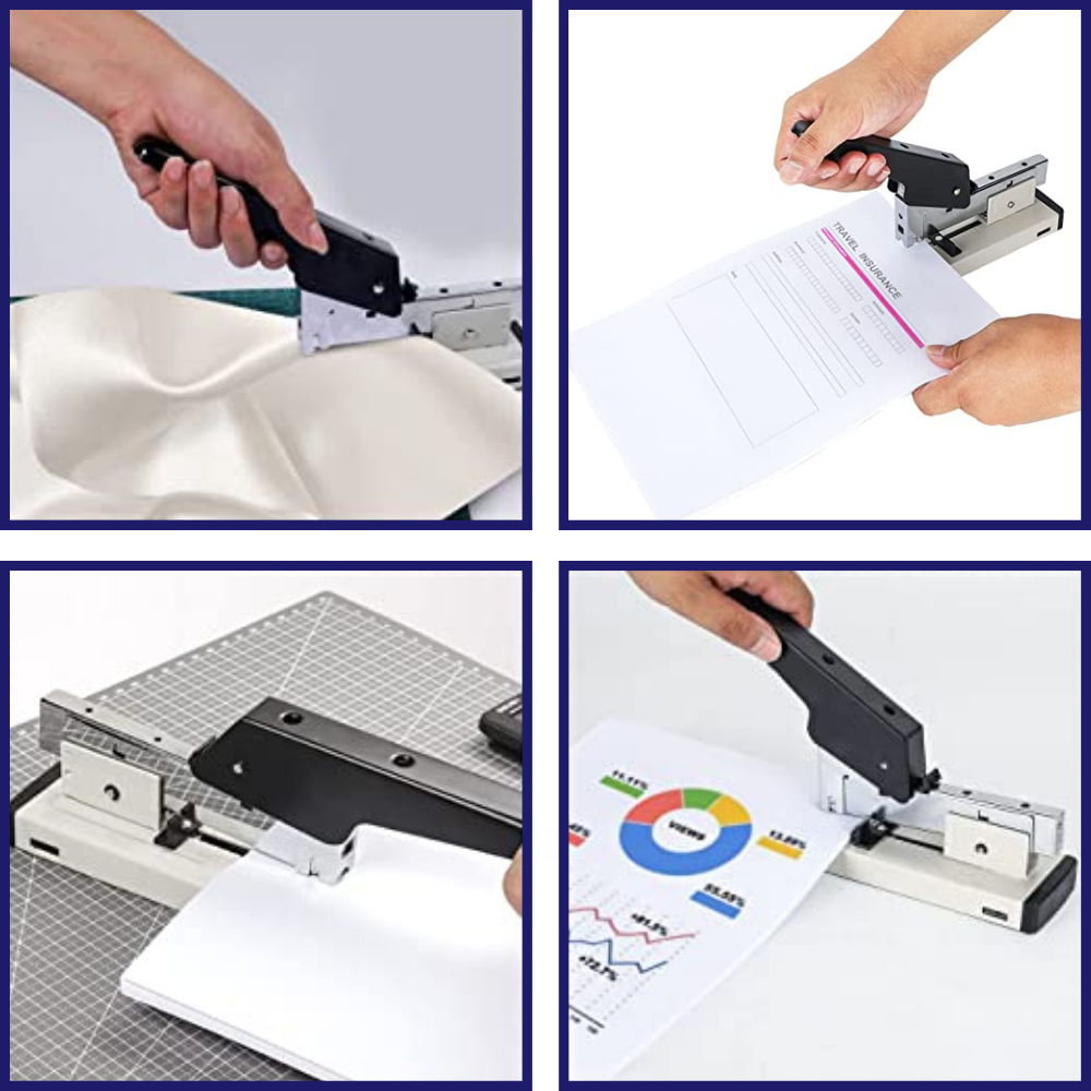 Heavy Duty Home Office Stapler 100 Sheets Capacity Document Paper ...