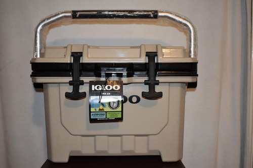 Igloo IMX 24-qt Cooler Ice Chest Beige or Khaki/Black 49857 NWT | eBay