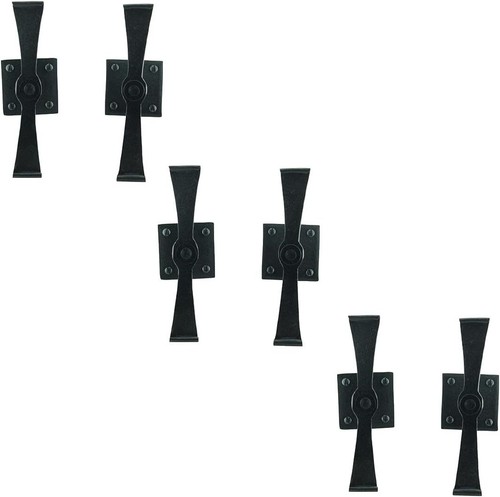 Renovators Supply Manufacturing Black Shutter Dogs 5 3/4 In. Propeller ...