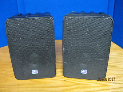 Samson M40 Outdoor or Bookshelf Speakers in Black Pair | eBay