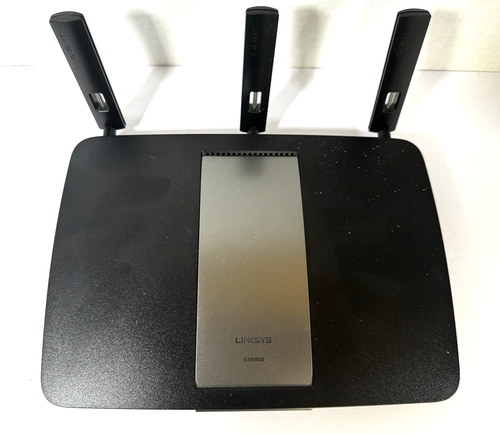 Router Linksys EA6900 Dual Band WiFi 2.4 GHz N 5 GHz AC W/ AC Adapter ...