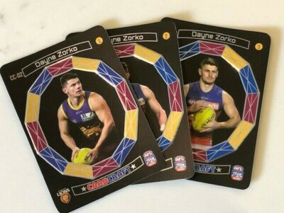 2021 AFL Teamcoach Card Craft 3 card set CC-02 Dayne Zorko | eBay