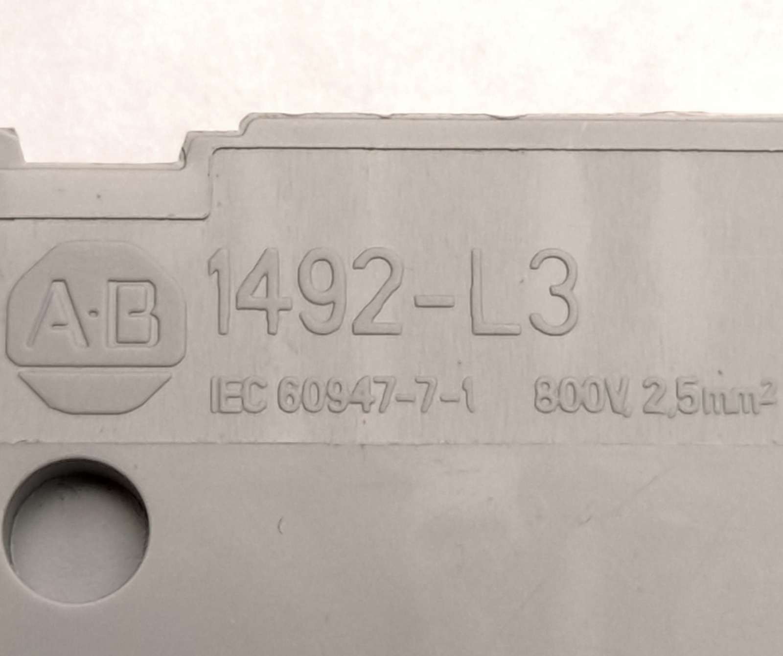 Lot of 14 Allen Bradley 1492-L3 Spring Clamp Terminal Blocks 600V 25A ...