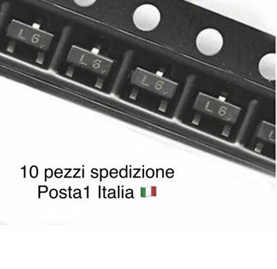 10 Pezzi 2SC1623 L6 originale SOT-23 C1623 NPN Silicone Epitassiale ...